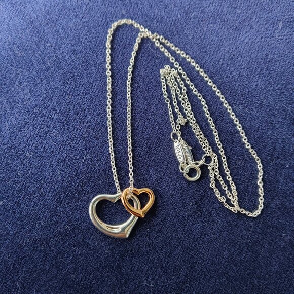 Tiffany & Co. | Jewelry | Tiffany Co Open Heart Necklace 925 Silver ...